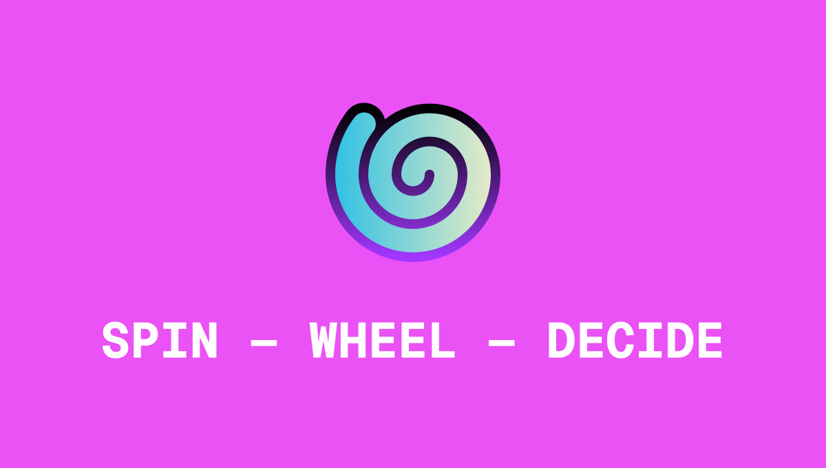 Free & Ad Free - Spin the Wheel to Decide a Random Choice
